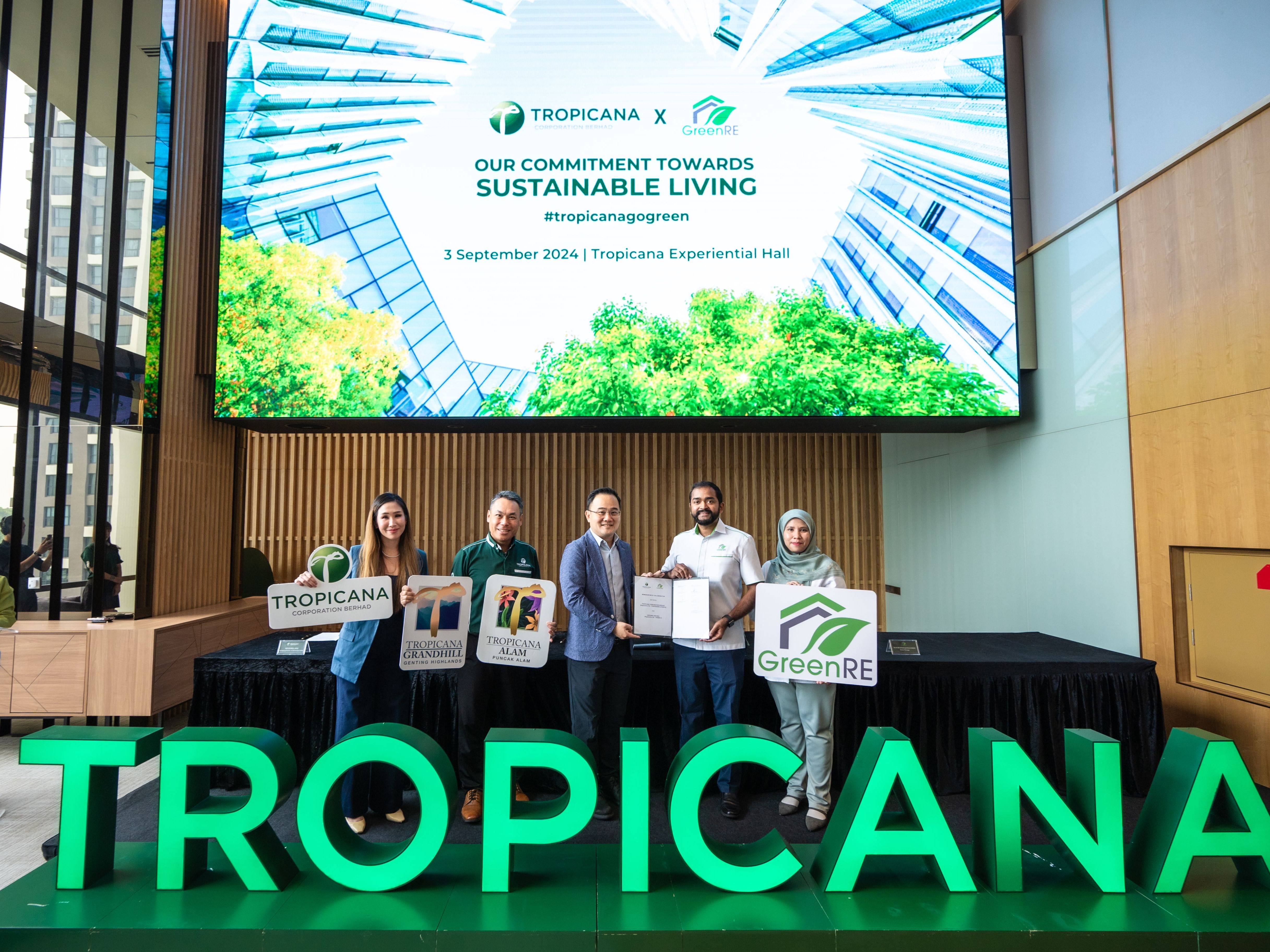 Tropicana & GreenRE Ink Green Building MOU, Pledging Its Commitment To Sustainable Living ...