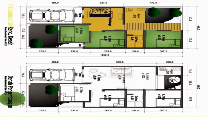 11 Denah Rumah 7x12 Hemat Bujet yang Menginspirasi